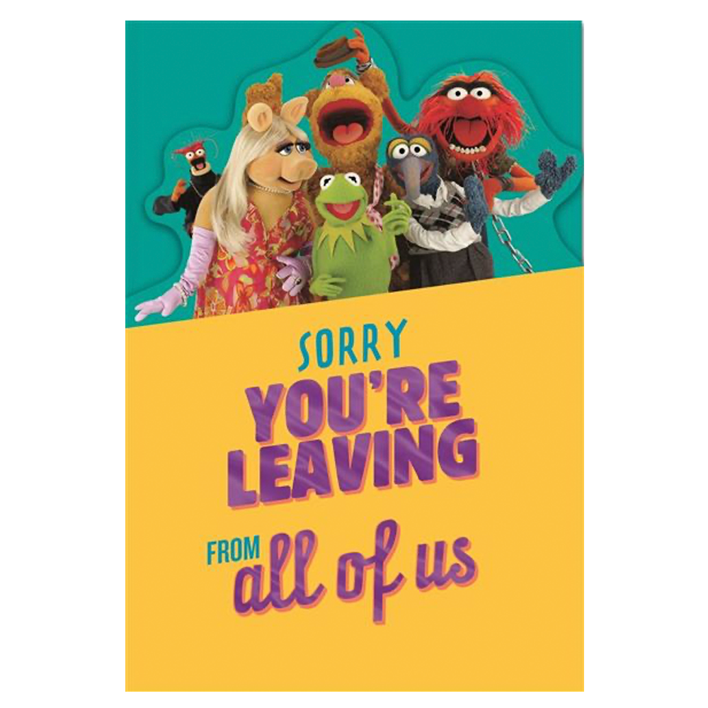 The Muppets Sorry You're Leaving Card – smallscreentoys.co.uk